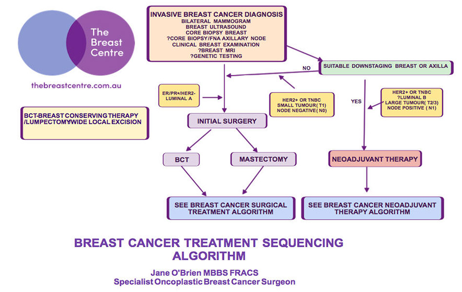 Breast Cancer Treatment Algorithms | Breast Cancer Surgery Melbourne, VIC Breast Cancer Treatment Algorithms | Breast Cancer Surgery Melbourne, VIC